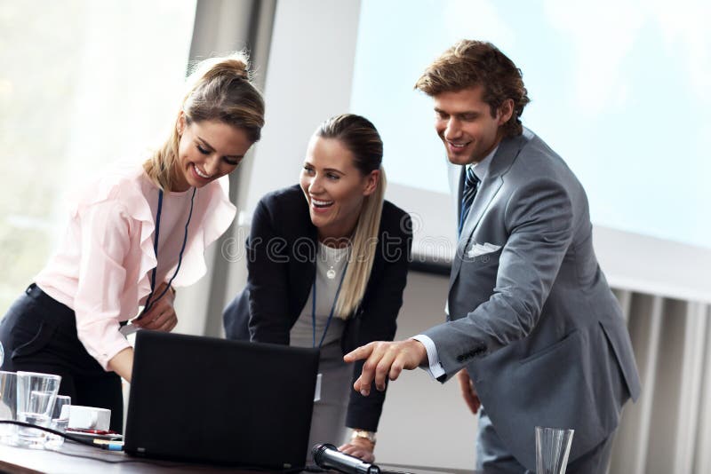 Business People Having a Conference Stock Image - Image of bravo ...