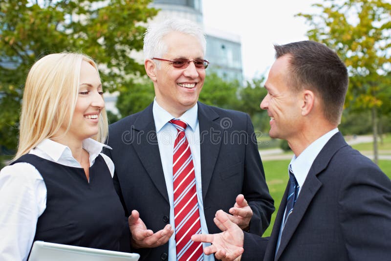 Business People Having Discussion Stock Photo - Image of happy ...