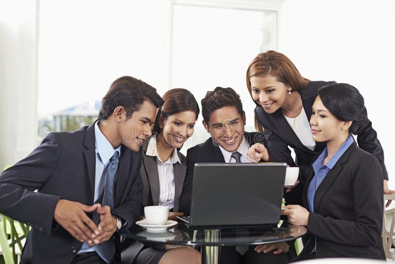 Business People Having a Discussion during Break Time. Conceptual Image ...