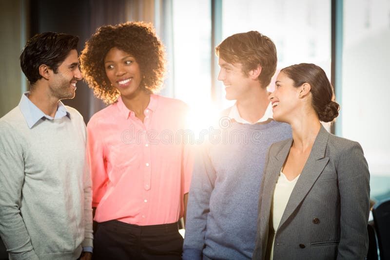 Business People Having Discussion with Each Other Stock Image - Image ...