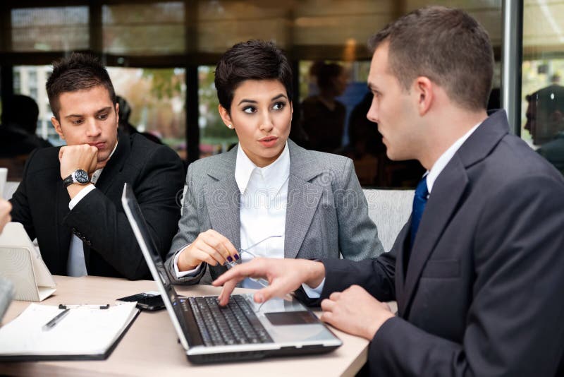 Business Professional in Group Discussion Stock Image - Image of ...