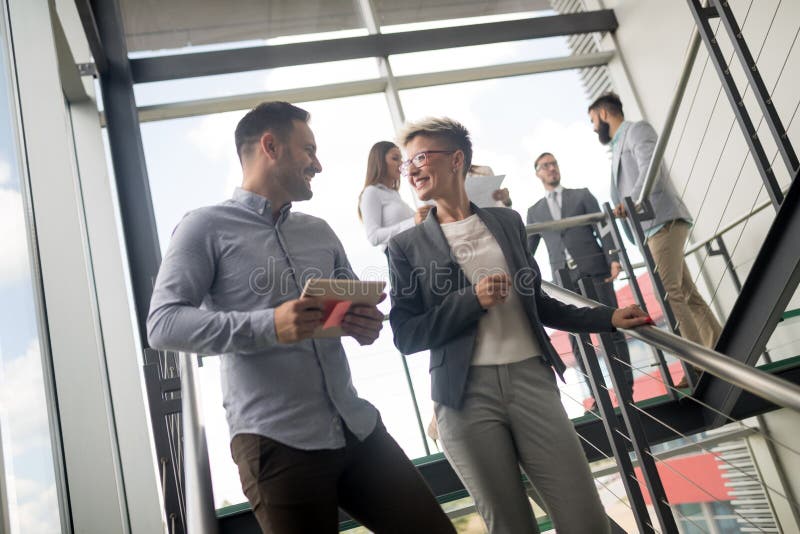 Business People Having Fun in Modern Office Stock Photo - Image of ...