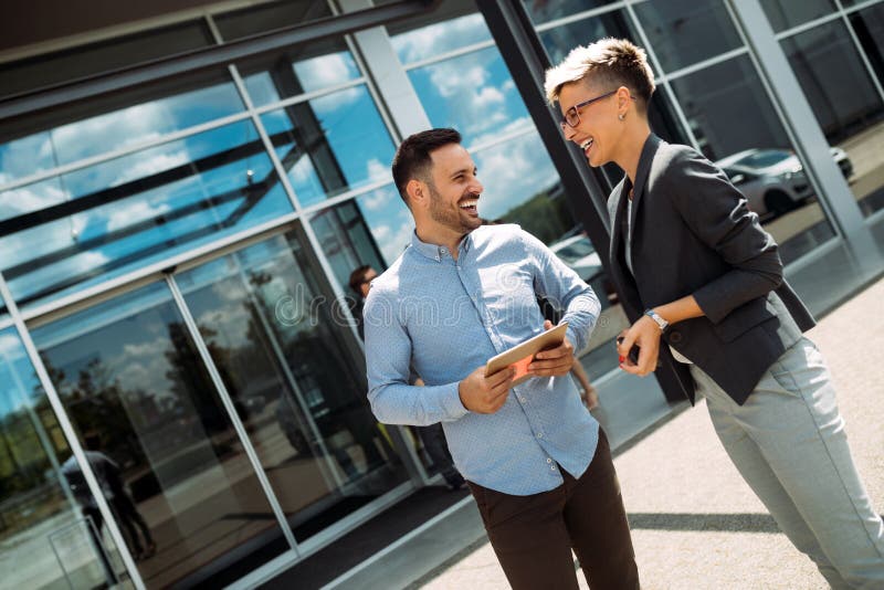 Business People Having Fun in Modern Office Stock Photo - Image of ...