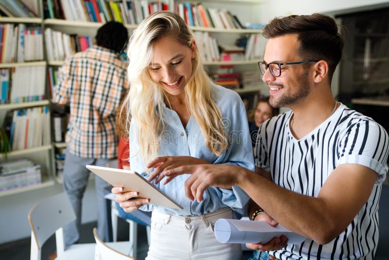 Business People Having Fun, Teamwork and Chatting at Workplace Office ...