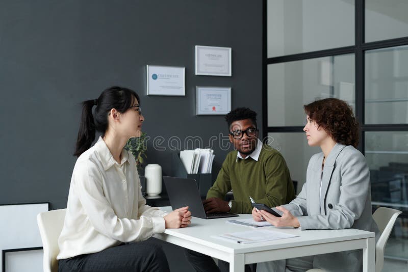 Business People Having Job Interview Stock Image - Image of interview ...