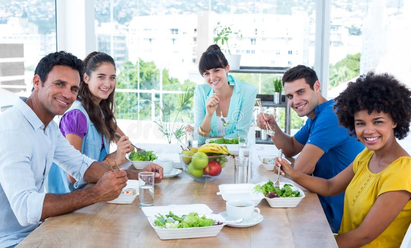 Business People Having Lunch Stock Image - Image of cool, happy: 54775605