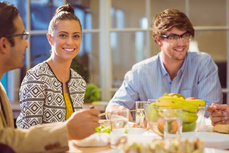 Business People Having Lunch Stock Image - Image of americano ...