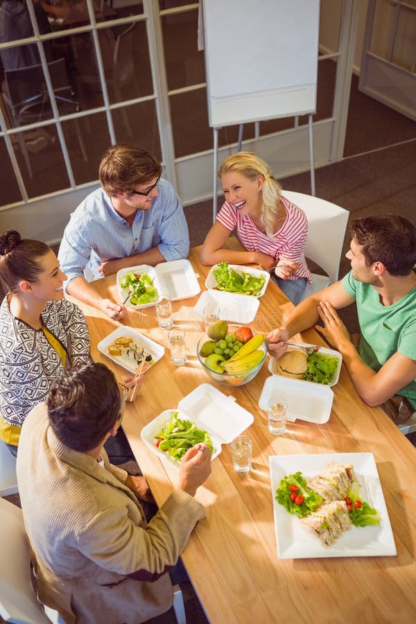 Business People Having Lunch Stock Photo - Image of caucasian ...