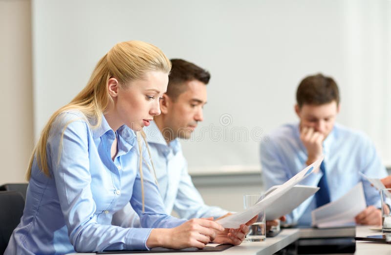 Business People Having Problem in Office Stock Image - Image of ...