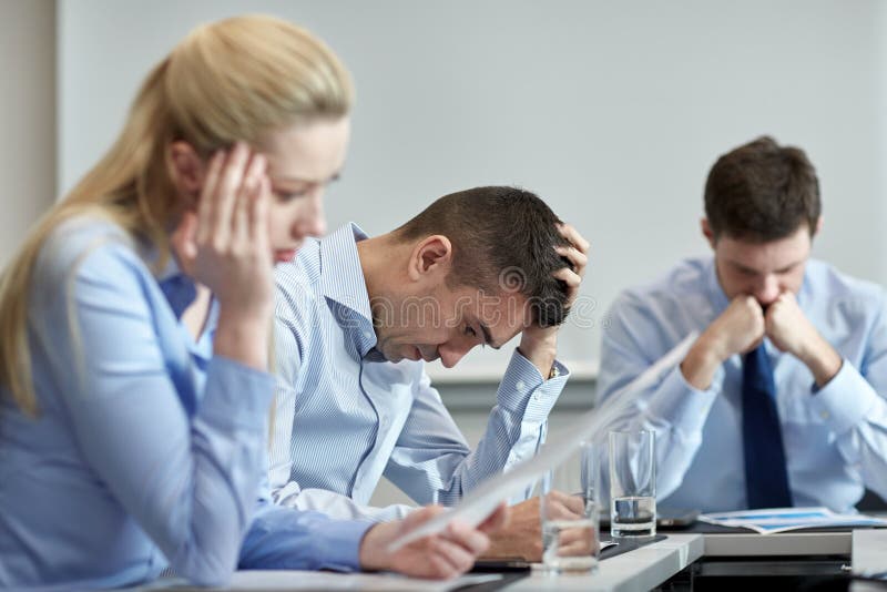 Business People Having Problem in Office Stock Photo - Image of crisis ...