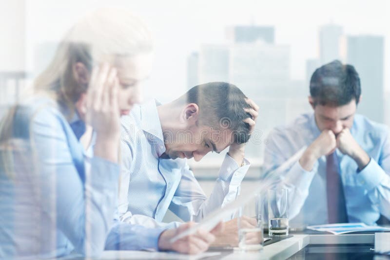 Business People Having Problem in Office Stock Photo - Image of ...