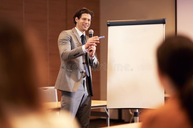 Business People Having Training during Conference Stock Image - Image ...
