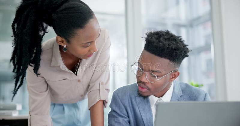 Business People, Help and Manager with Employee, Coaching and Explain ...