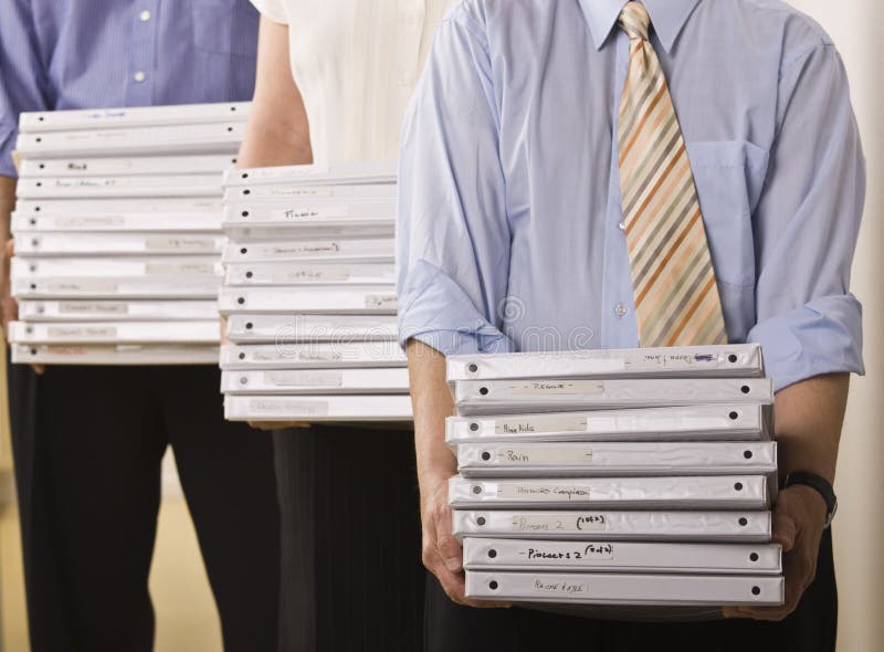 Business People Holding Binders Stock Photo - Image of business, people ...