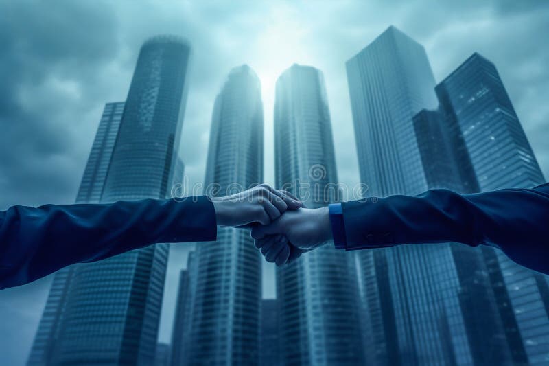 Business People Holding Hands in Stack, Creating Teamwork Concept ...