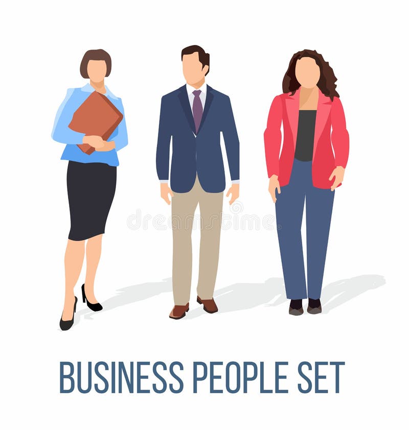 Business People Human Resources Flat Vector Stock Vector - Illustration ...