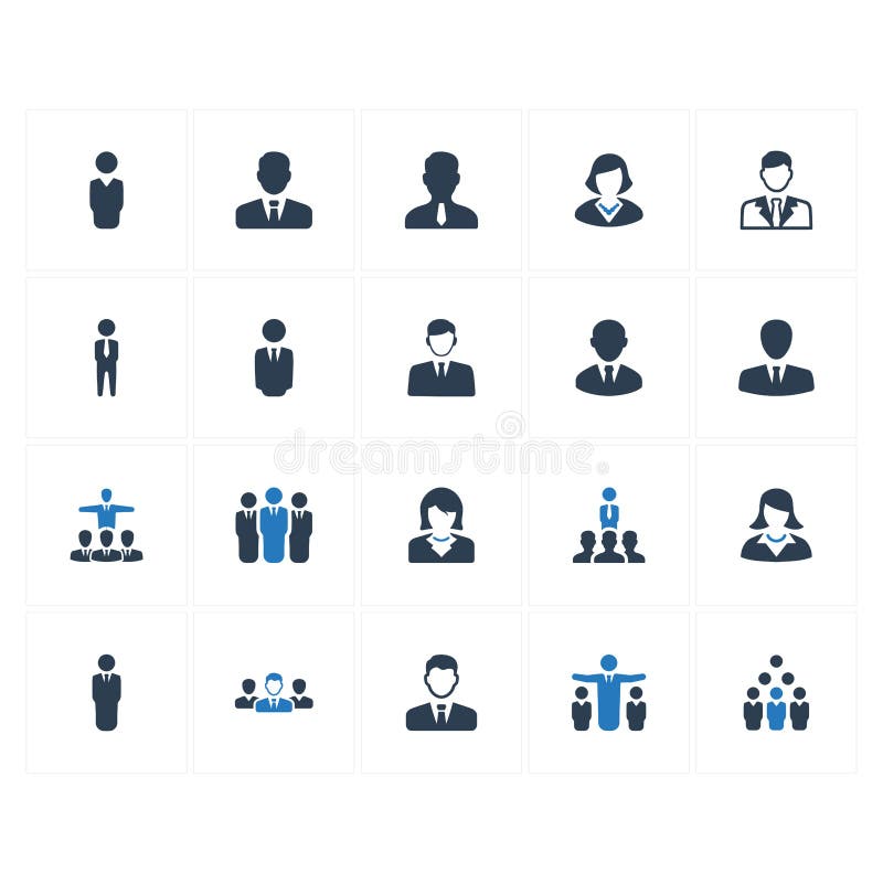 Business Executive Team Icon Stock Vector - Illustration of expert ...