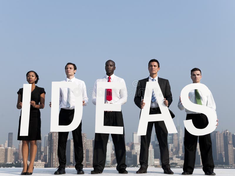 Business People with Ideas in the City Stock Image - Image of ...
