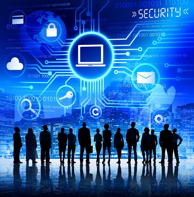 Business People with Information Security Concept Stock Image - Image ...