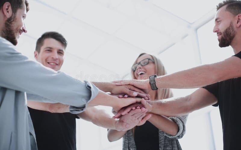 Business People Joining Hands. Team Work Concept. Stock Image - Image ...
