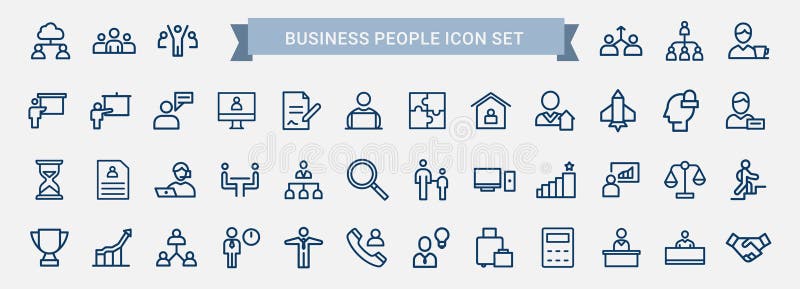 Business People Line Stock Illustrations – 314,720 Business People Line ...