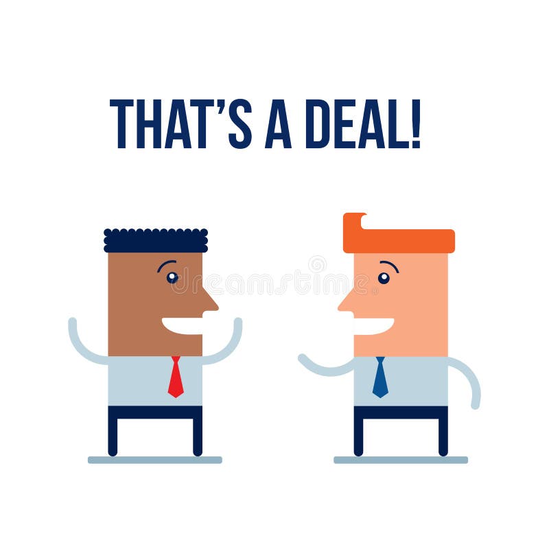 Business People Making a Deal Stock Vector - Illustration of customer ...