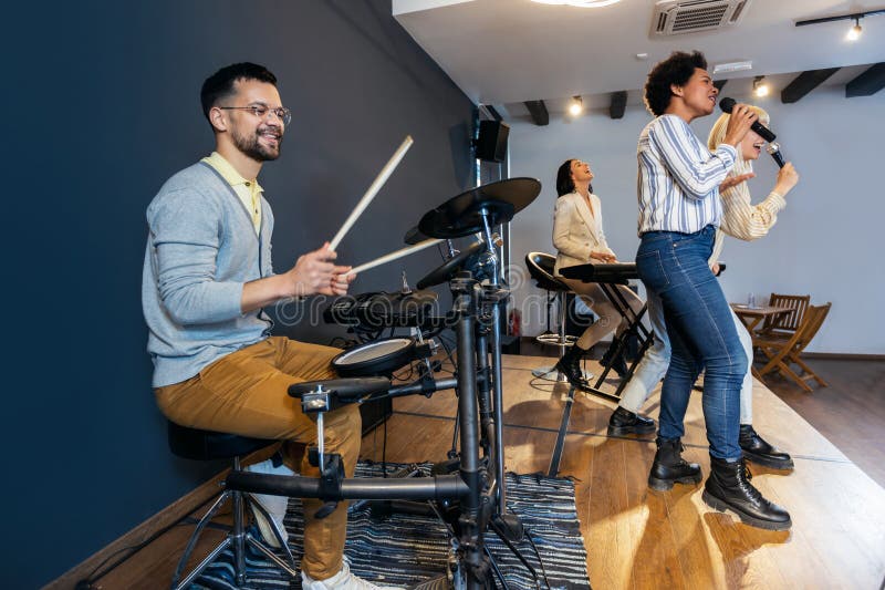 Business People Making Team Training Exercise during Team Building ...