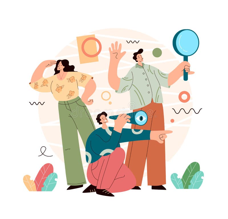 Business People Man Woman Team Office Workers Characters Looking ...