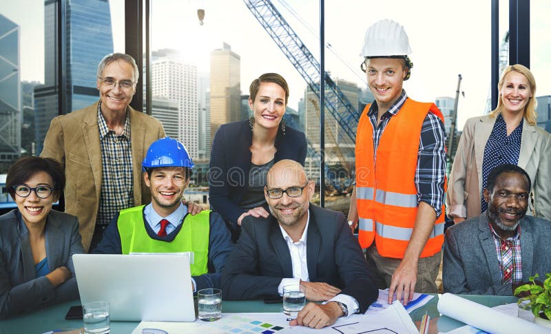 Real people working stock image. Image of construction - 15551097