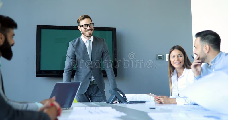 Business People Meeting Around Table Stock Photo - Image of businessman ...