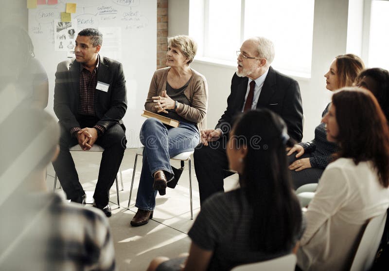 Business People Meeting Conference Discussion Working Concept Stock ...