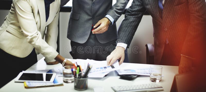 Business People Meeting Corporate Connection Teamwork Concept Stock ...