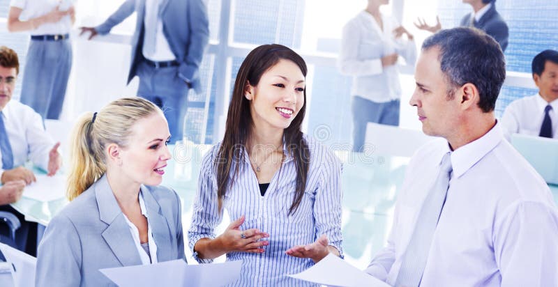 Business People Meeting Discussion Communication Concept Stock Image ...