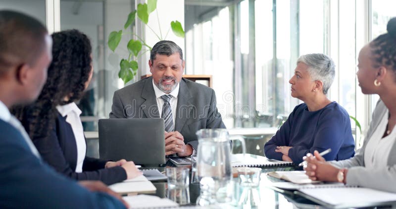 Business People, Meeting and Group with Feedback, Conversation and ...