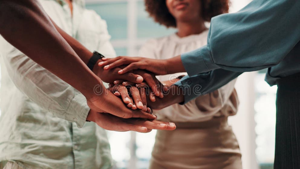 Business People, Meeting and Hands Together with Teamwork for ...