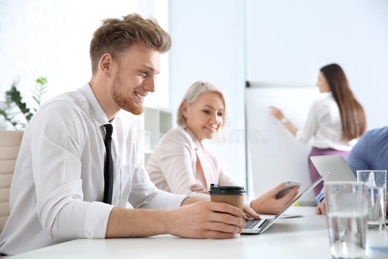 Business People on Meeting. Professional Communication Stock Image ...