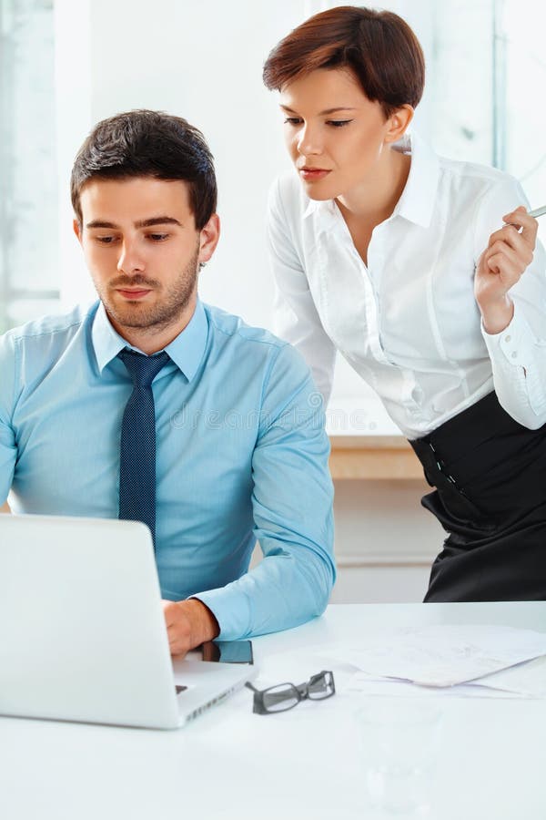 Business People Meeting in Office To Discuss Project Stock Photo ...