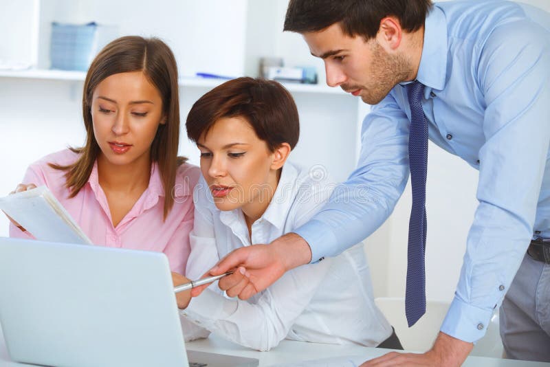 Business People Meeting in Office To Discuss Project Stock Image ...