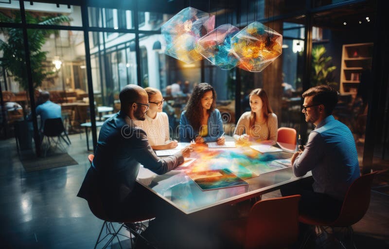 Business People Meeting at Office and Use Post it Notes To Share Idea ...