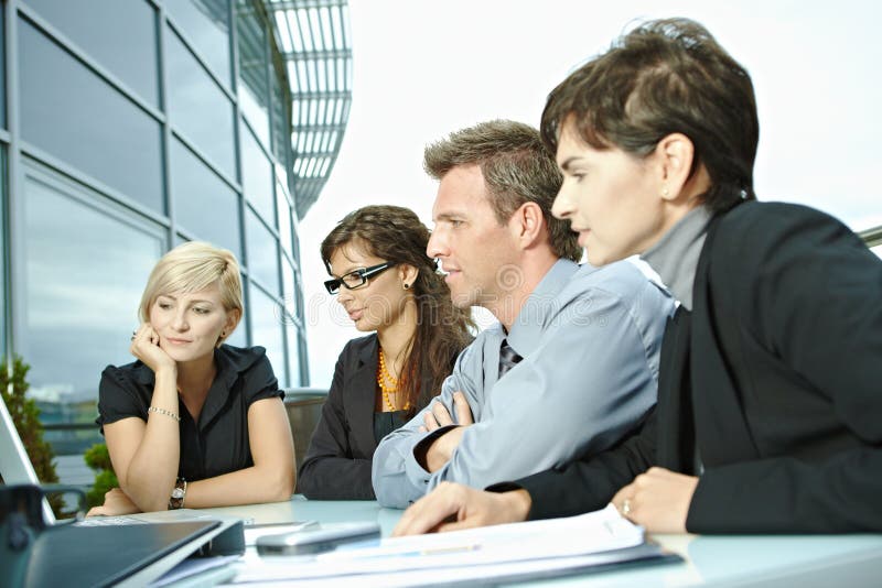 Business People Meeting Outdoor Stock Photo - Image of business, modern ...