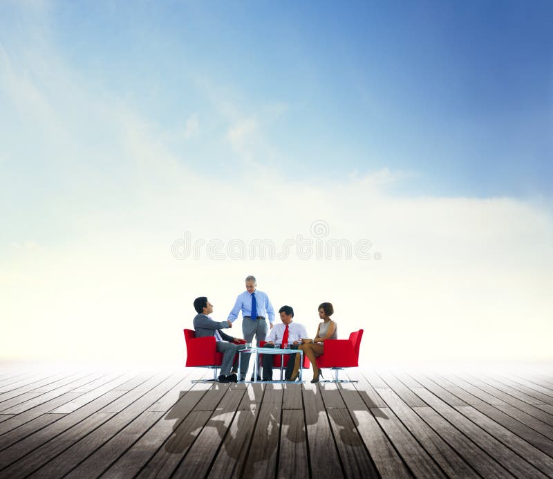 Business People Meeting Partnership Support Team Concept Stock Photo ...