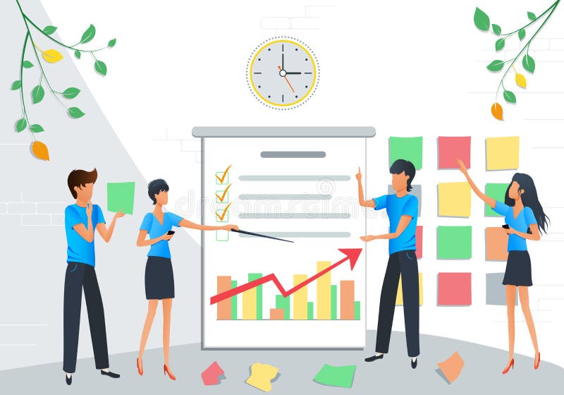 Scrum Board Agile Methodology Software Development Stock Vector ... Scrum Board Agile Methodology Software Development Stock Vector ...