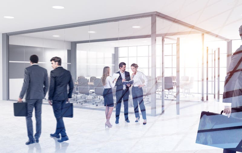 Business People in Modern Office Stock Photo - Image of coworkers ...