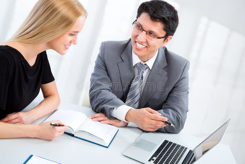 Business People in Modern Office Stock Photo - Image of company, human ...