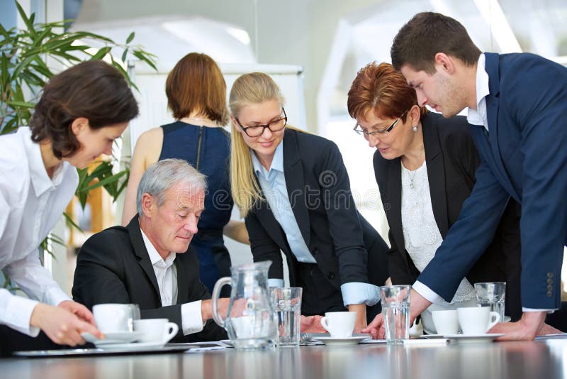 Business People Negotiate in Business Meeting Stock Image - Image of ...