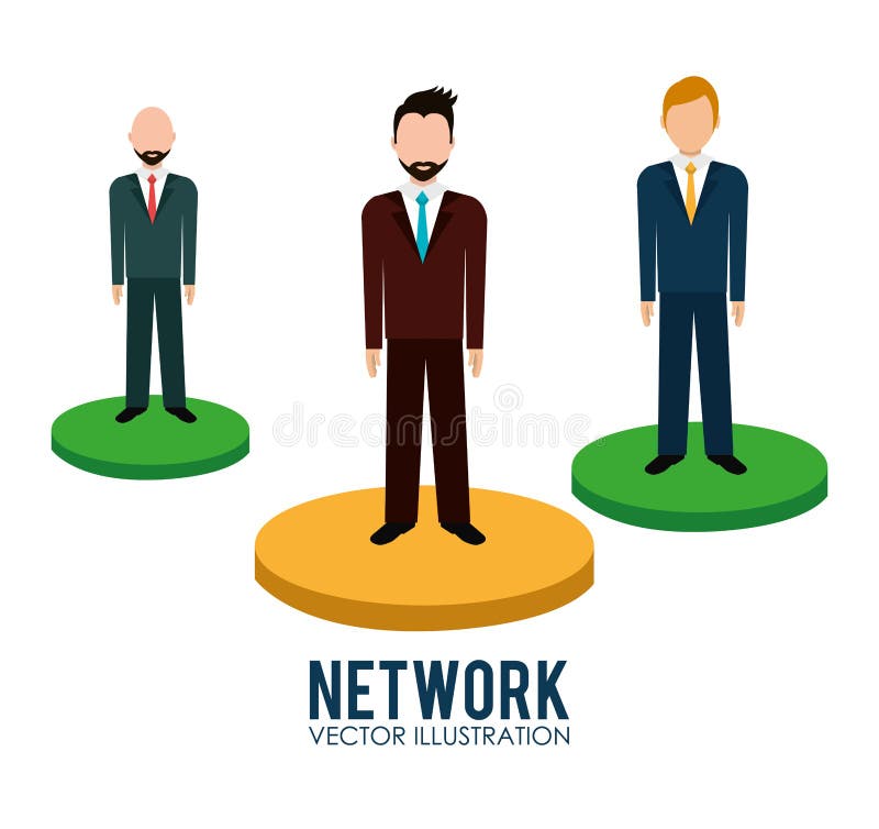 Business people network stock illustration. Illustration of people ...