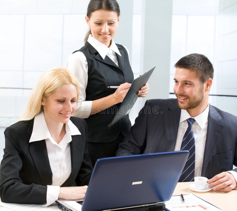 Office Manager and Work Colleague Stock Image - Image of instructor ...