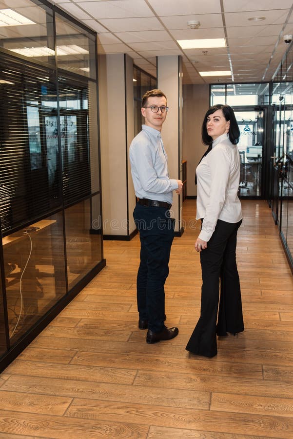 Business People in Office Going To Work in Modern Office Stock Photo ...