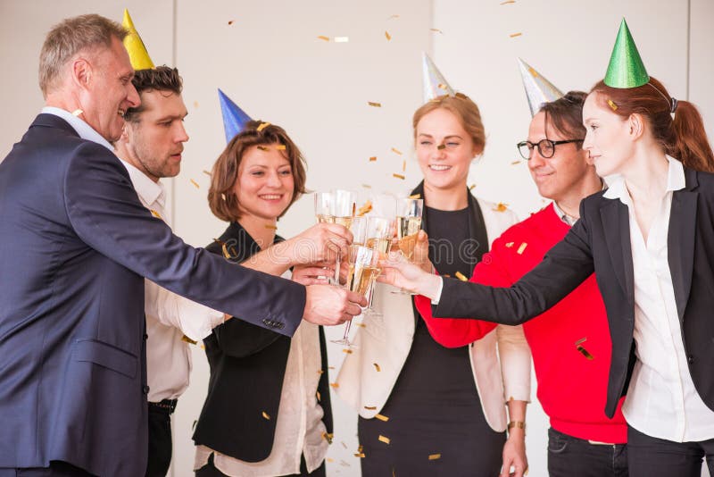 Business People at Office Party Stock Photo - Image of corporate ...