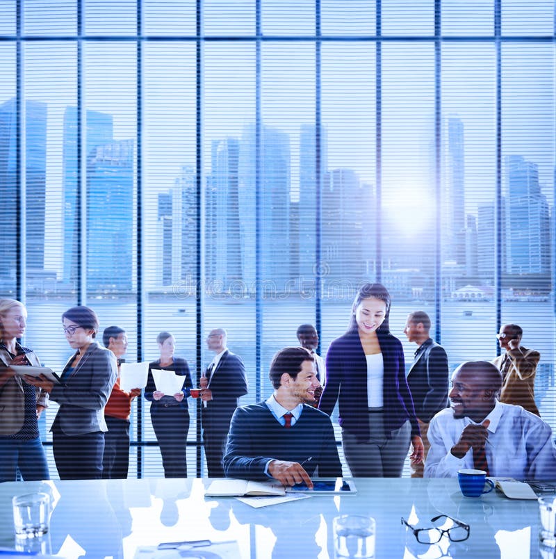 Business People Office Working Discussion Team Concept Stock Image ...